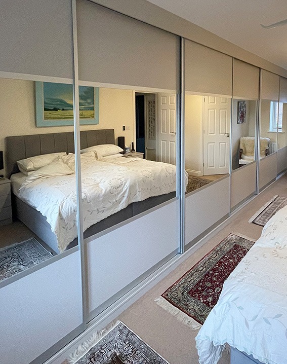 Central mirror with panels - Bluewater Home Interiors